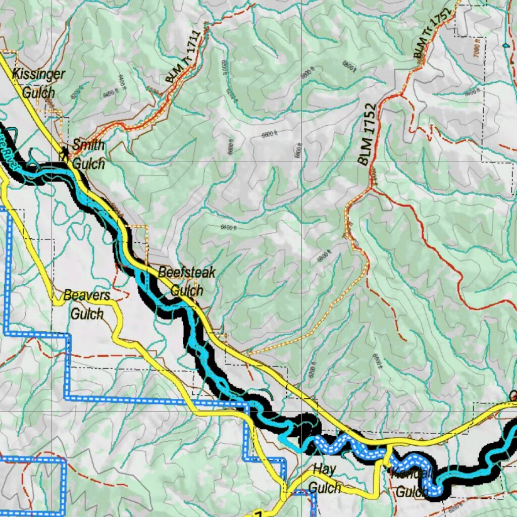 Colorado Unit 22 Recommended First Rifle Areas Map by HuntAI | Avenza Maps