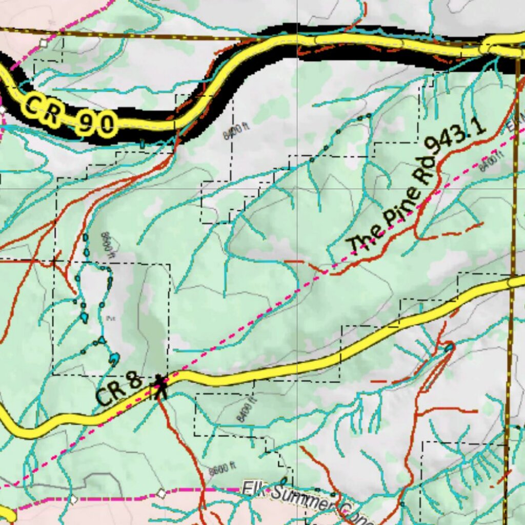 Colorado Unit 231 Recommended First Rifle Areas Map by HuntAI | Avenza Maps