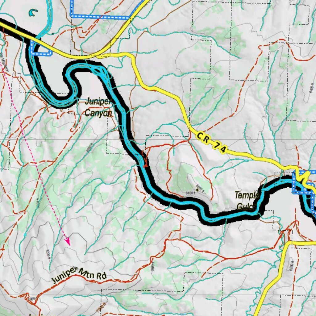 Colorado Unit 3 Recommended First Rifle Areas Map by HuntAI | Avenza Maps
