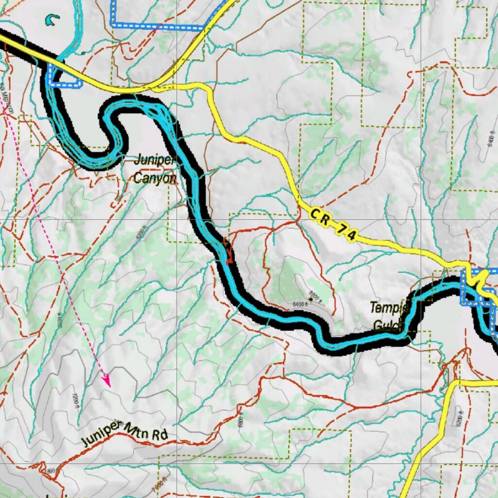 Colorado Unit 3 Second Rifle Recommendations Map by HuntAI | Avenza Maps