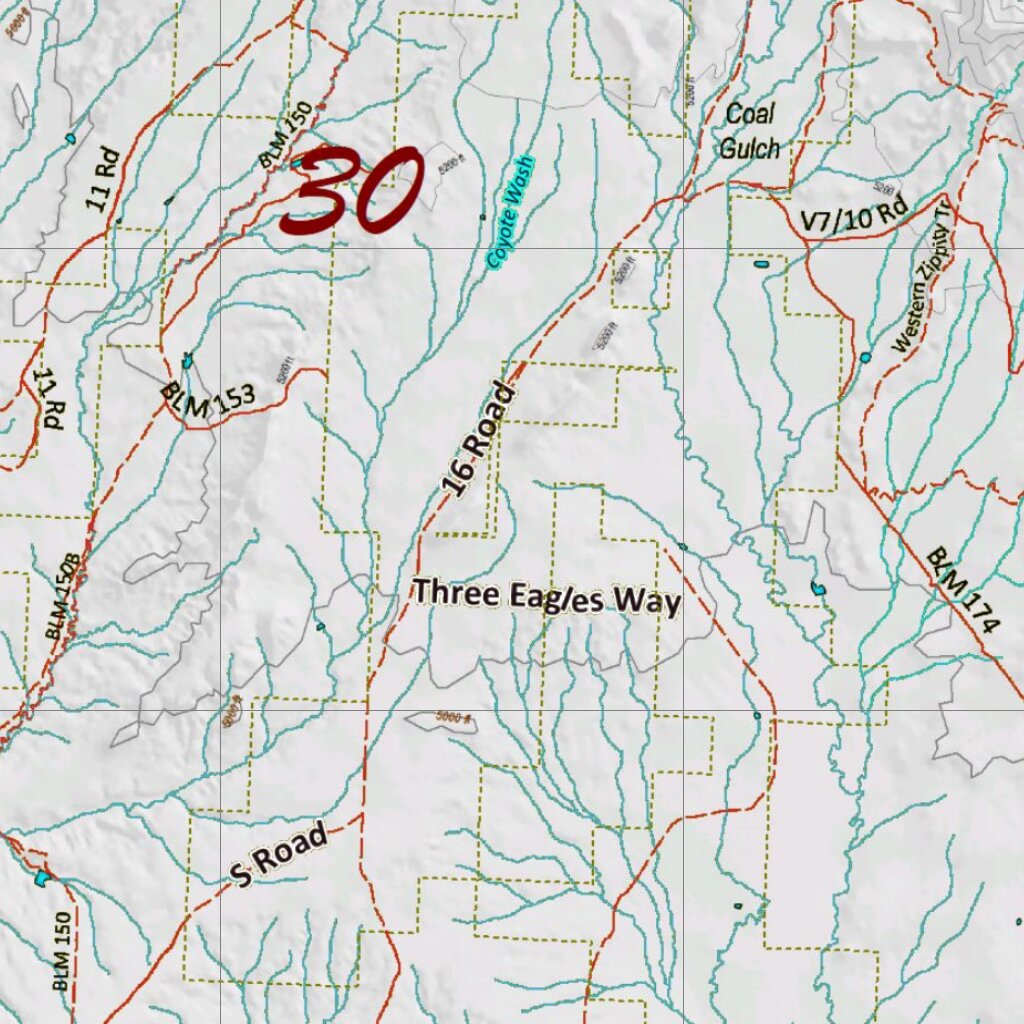 Colorado Unit 30 Second Rifle Recommendations Map by HuntAI | Avenza Maps
