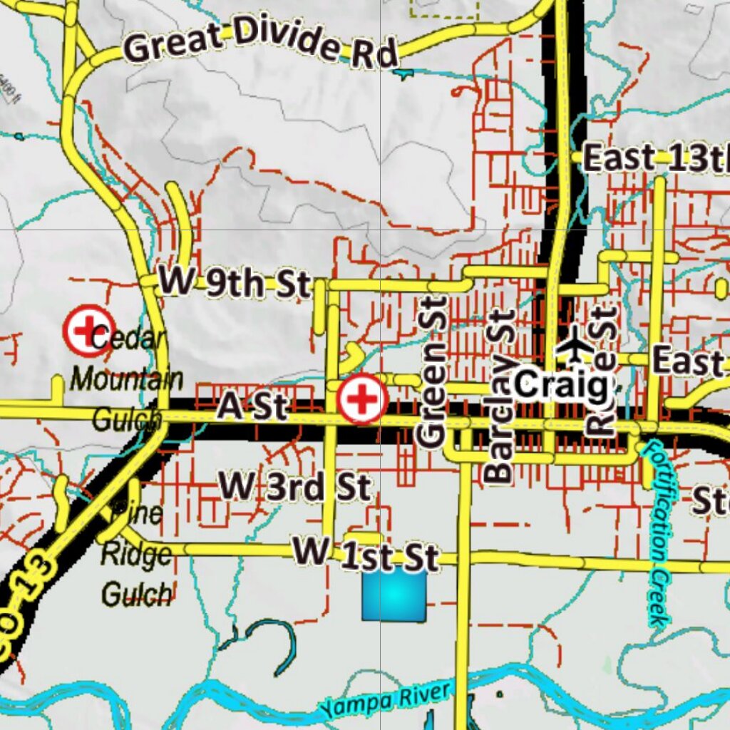 Colorado Unit 301 Second Rifle Recommendations Map by HuntAI | Avenza Maps