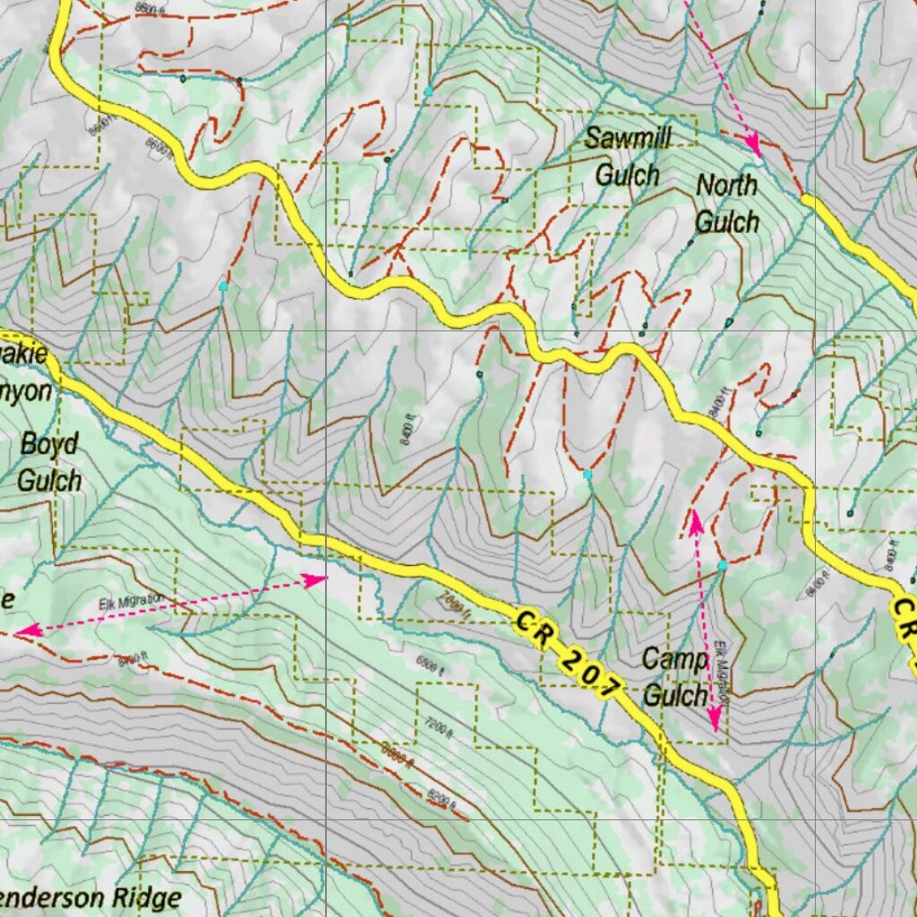 Colorado Unit 31 Second Rifle Recommendations Map by HuntAI | Avenza Maps