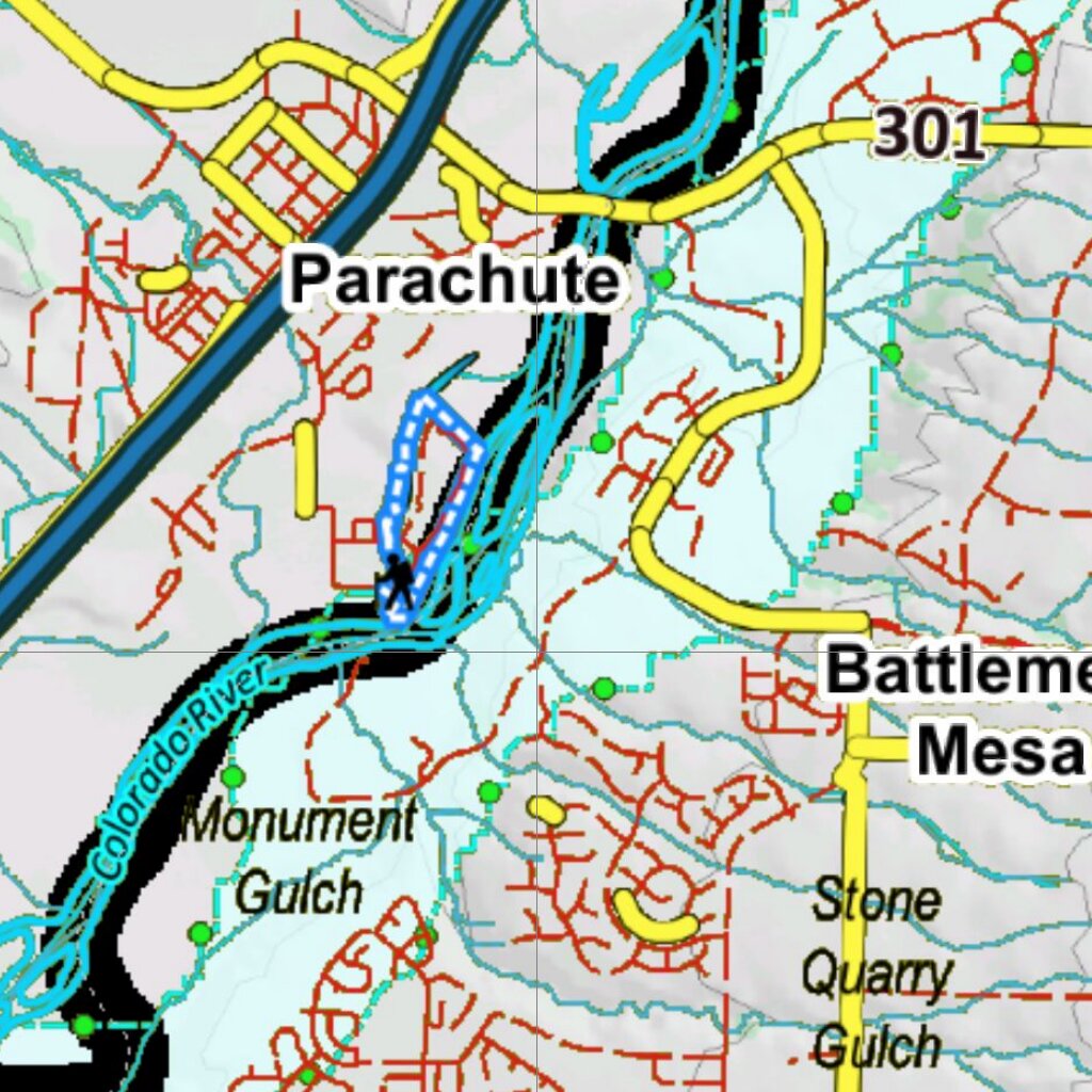 Colorado Unit 32 Recommended First Rifle Areas Map by HuntAI | Avenza Maps