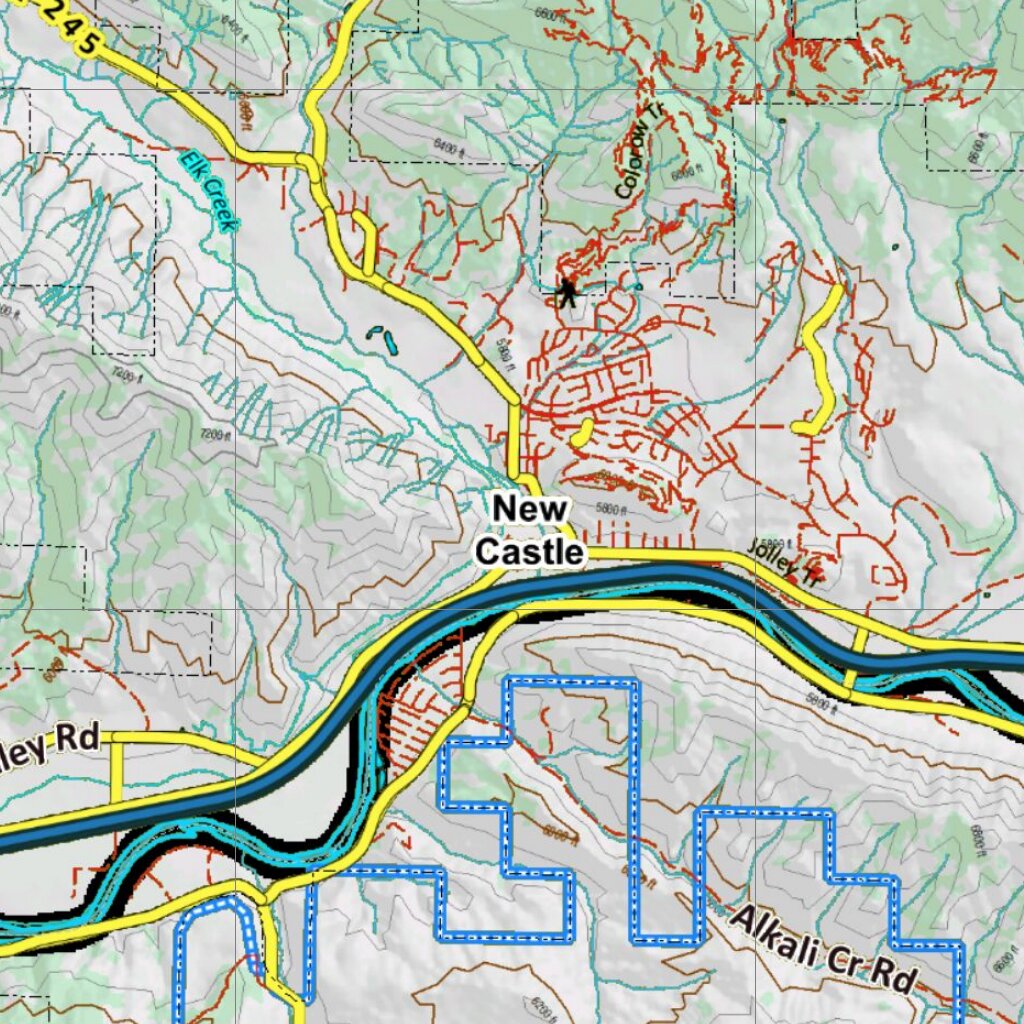 Colorado Unit 42 Recommended Archery Areas Map by HuntAI | Avenza Maps