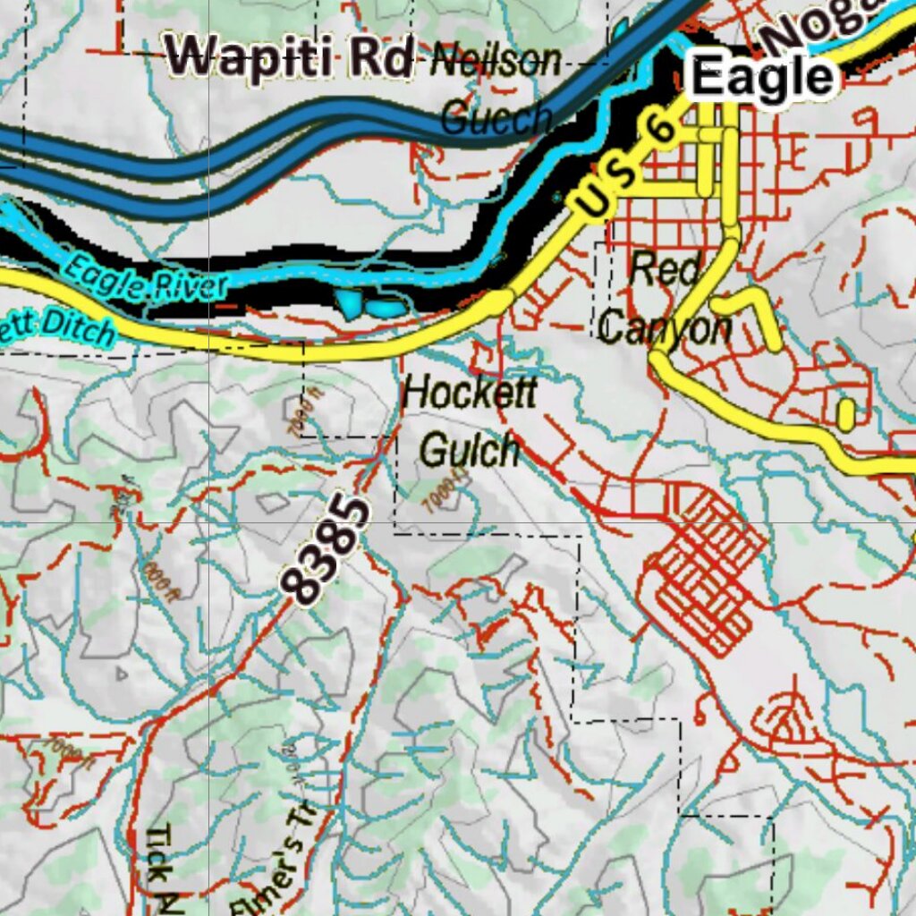 Colorado Unit 44 Recommended Archery Areas Map by HuntAI | Avenza Maps