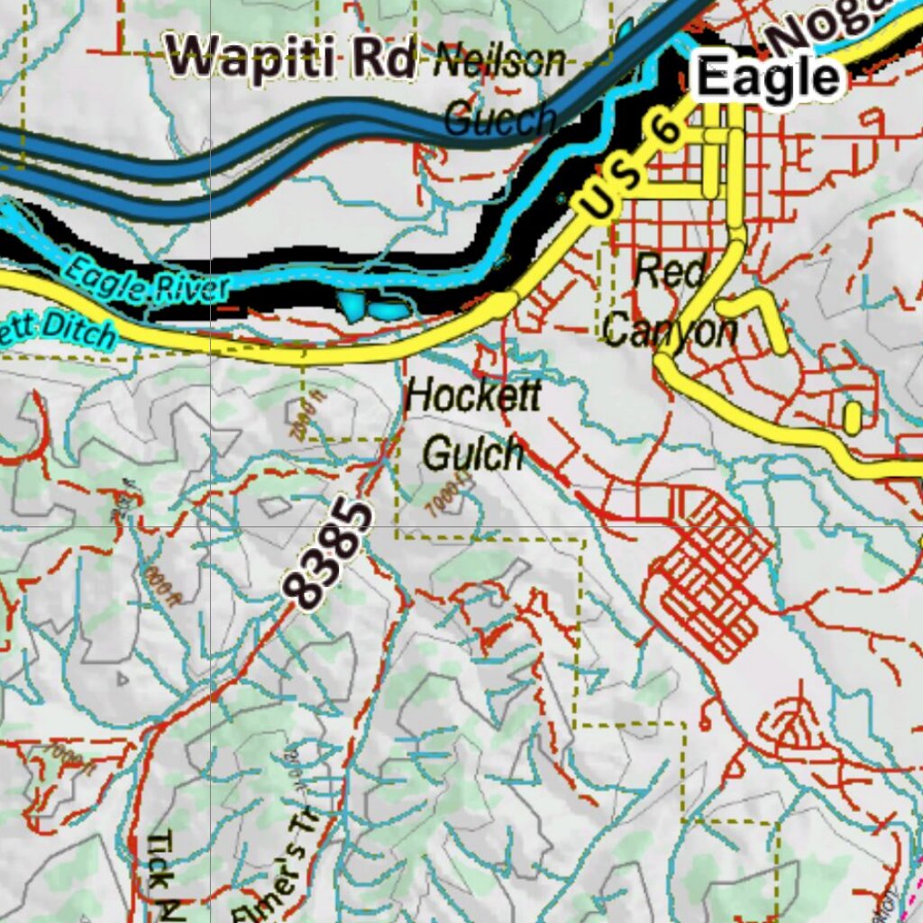 Colorado Unit 44 Second Rifle Recommendations Map by HuntAI | Avenza Maps