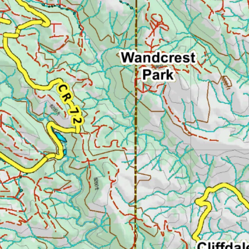 Colorado Unit 46 Recommended First Rifle Areas Map by HuntAI | Avenza Maps