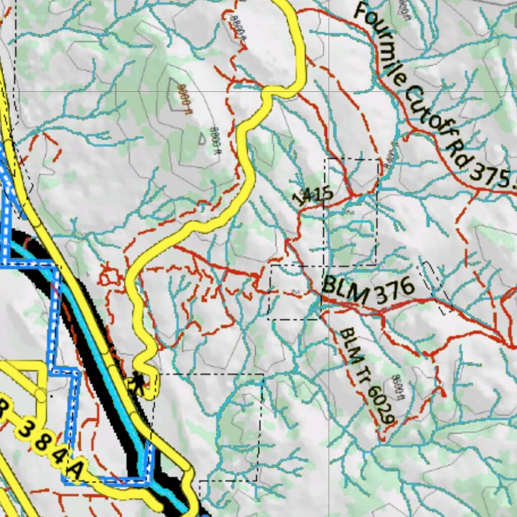 Colorado Unit 481 Recommended First Rifle Areas Map by HuntAI | Avenza Maps