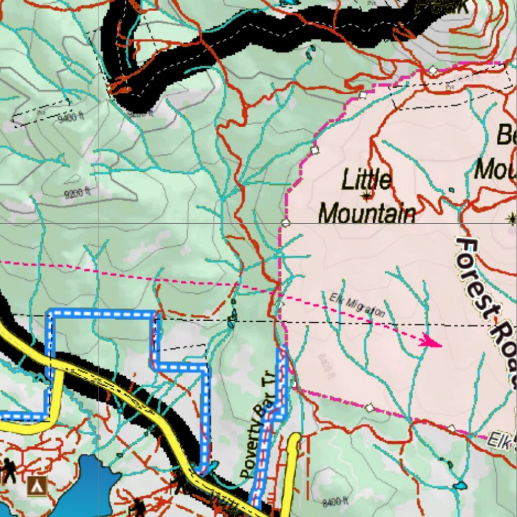 Colorado Unit 5 Recommended First Rifle Areas Map by HuntAI | Avenza Maps