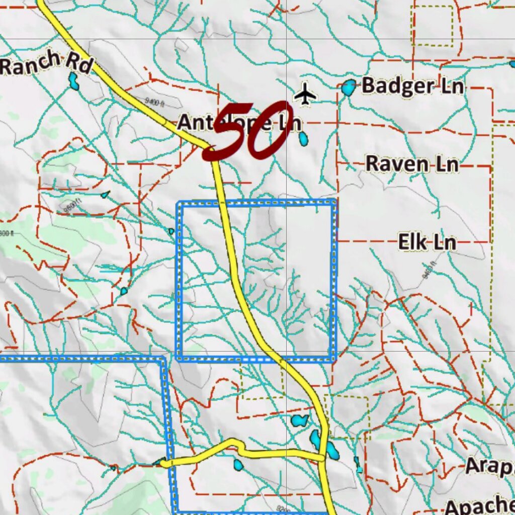 Colorado Unit 50 Second Rifle Recommendations Map by HuntAI | Avenza Maps