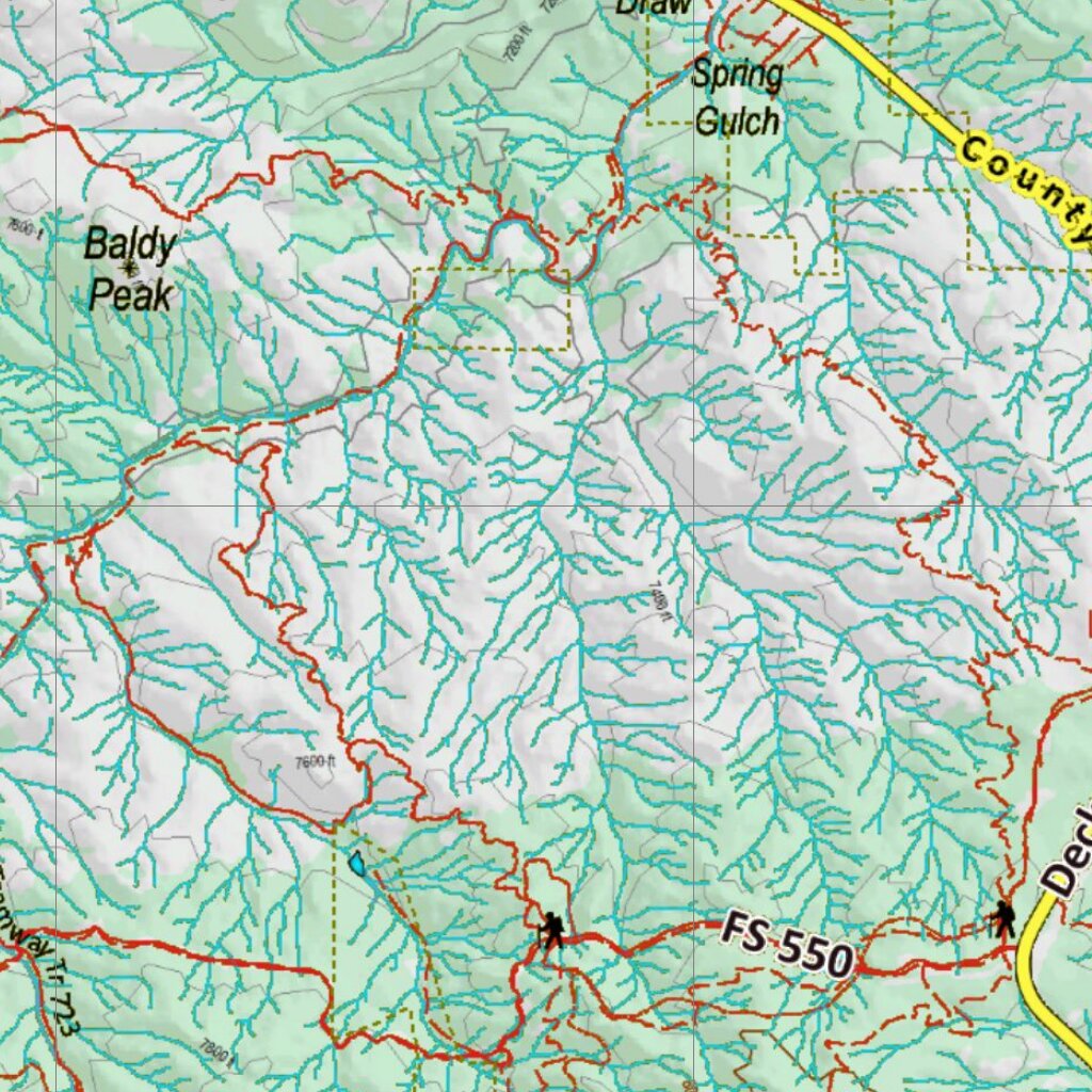 Colorado Unit 501 Second Rifle Recommendations Map by HuntAI | Avenza Maps