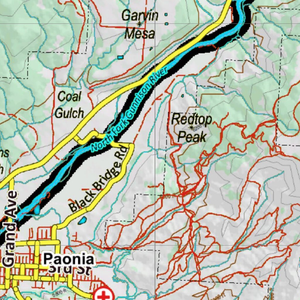Colorado Unit 53 Recommended First Rifle Areas Map by HuntAI | Avenza Maps