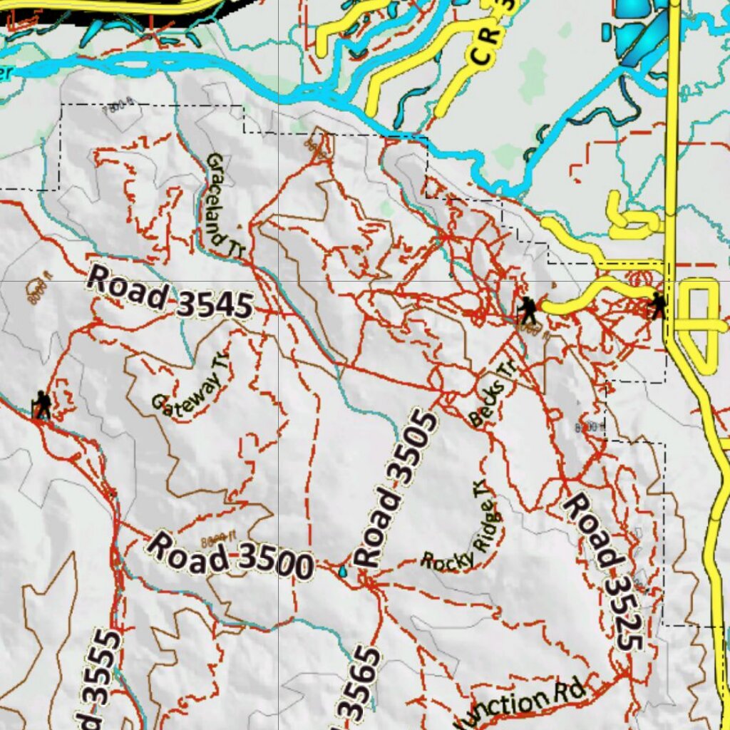 Colorado Unit 54 Recommended Archery Areas Map by HuntAI | Avenza Maps