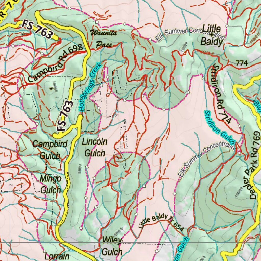 Colorado Unit 551 Muzzleloading Area Recommendations Map by HuntAI ...