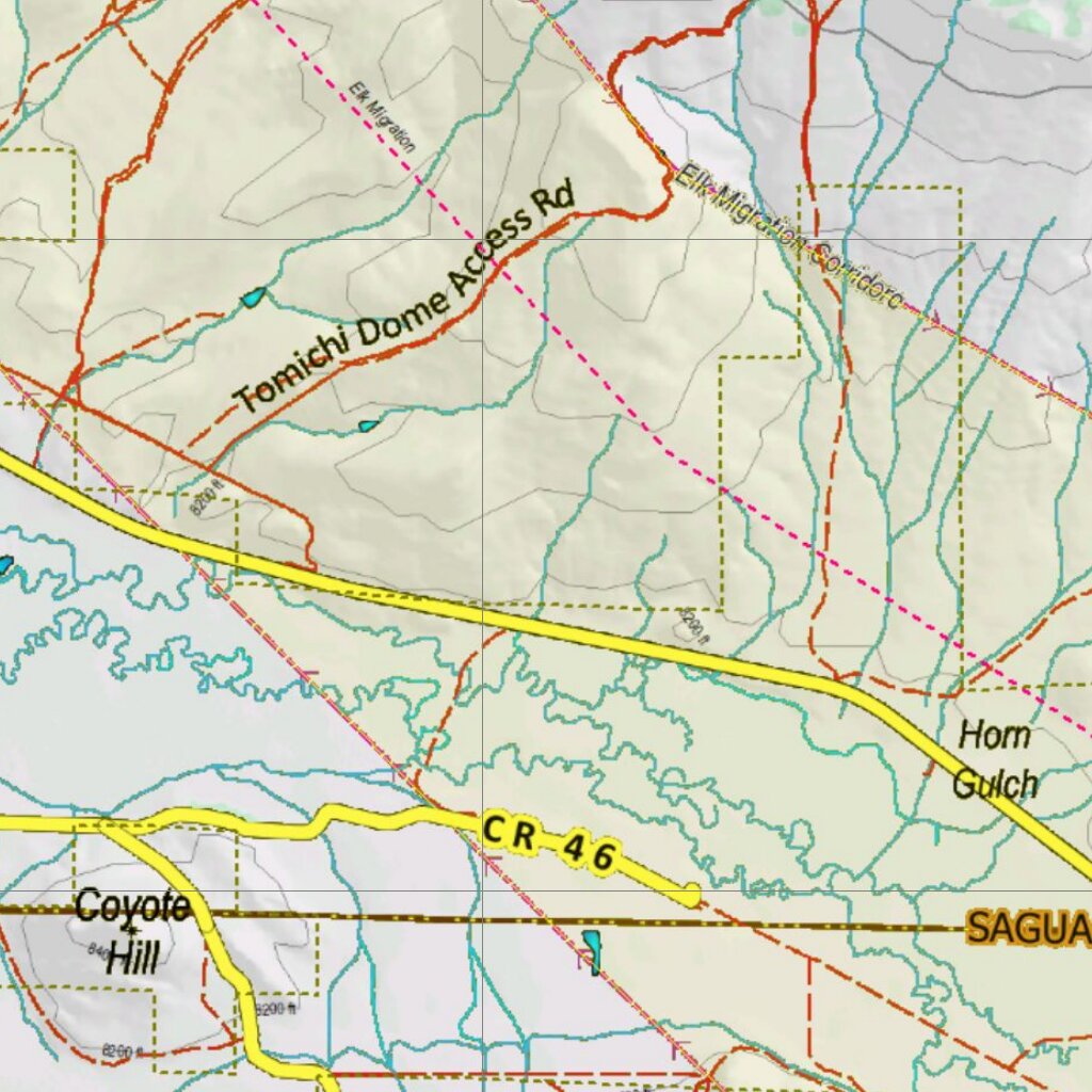 Colorado Unit 551 Second Rifle Recommendations Map by HuntAI | Avenza Maps