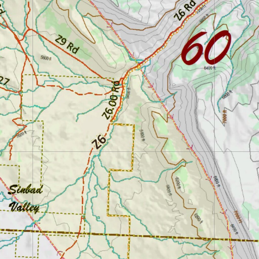 Colorado Unit 60 Second Rifle Recommendations Map by HuntAI | Avenza Maps
