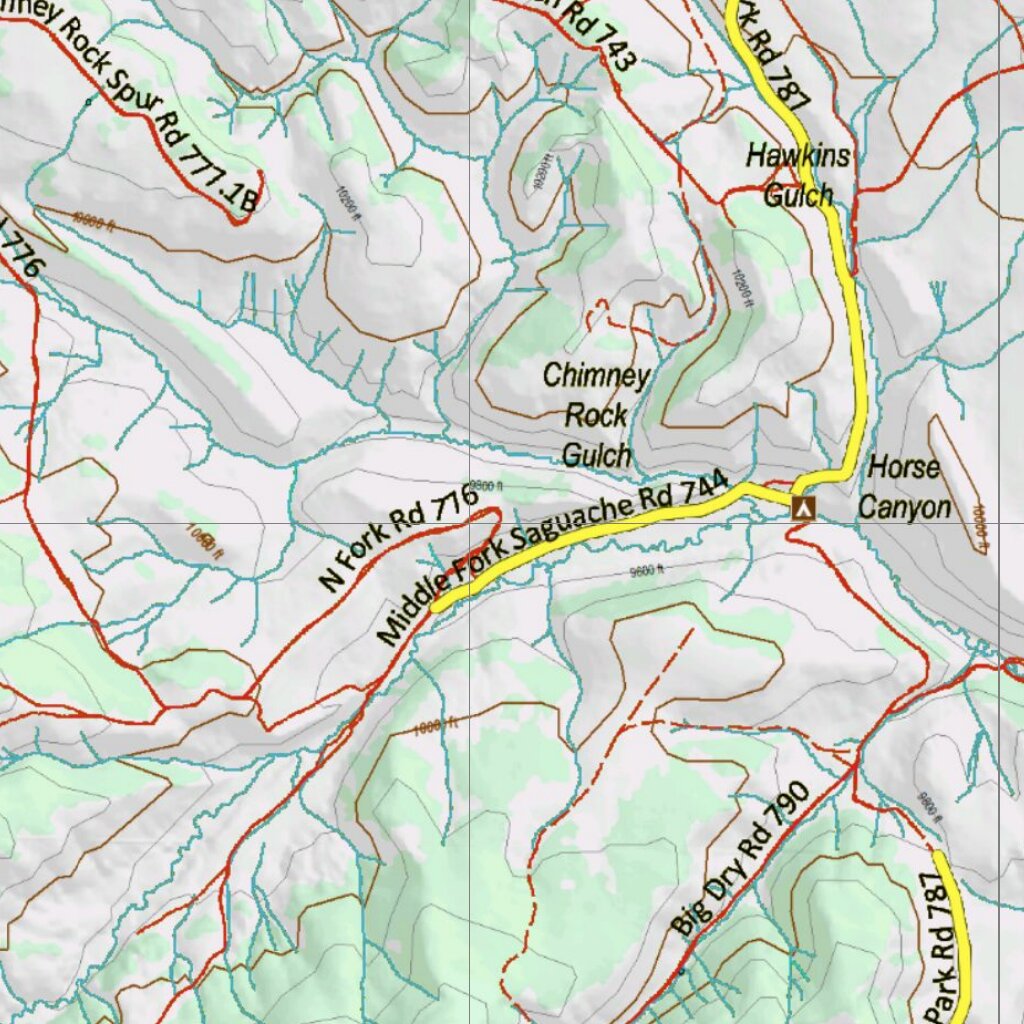 Colorado Unit 67 Recommended Archery Areas Map by HuntAI | Avenza Maps