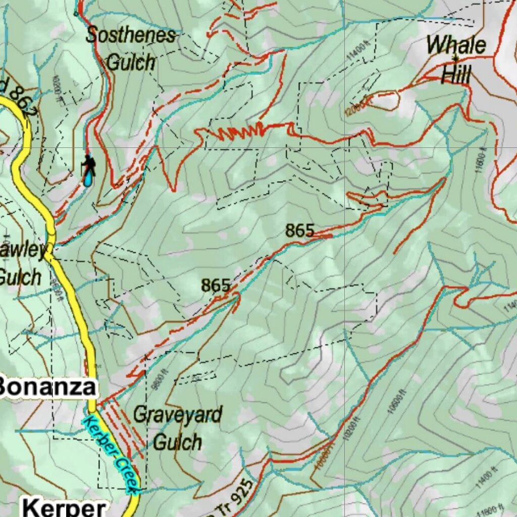 Colorado Unit 681 Recommended Archery Areas Map by HuntAI | Avenza Maps