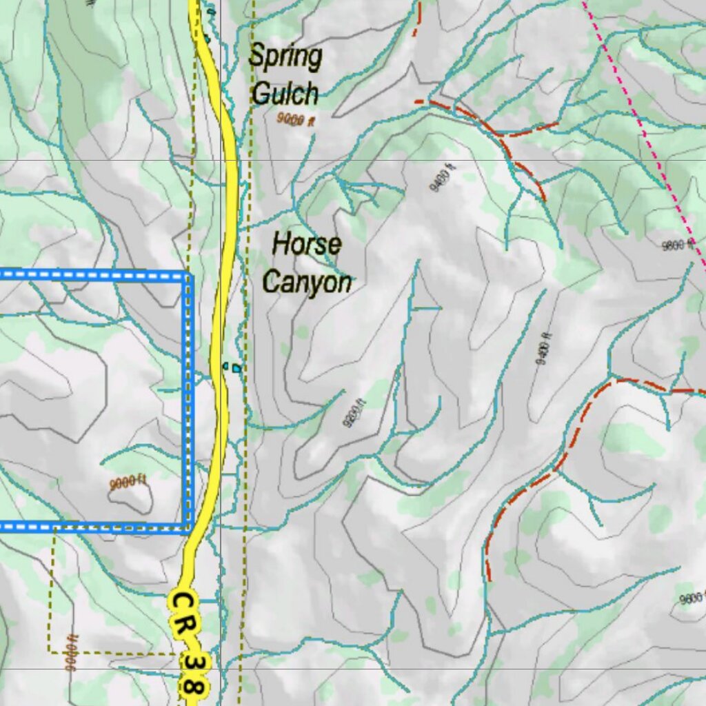 Colorado Unit 681 Second Rifle Recommendations Map by HuntAI | Avenza Maps