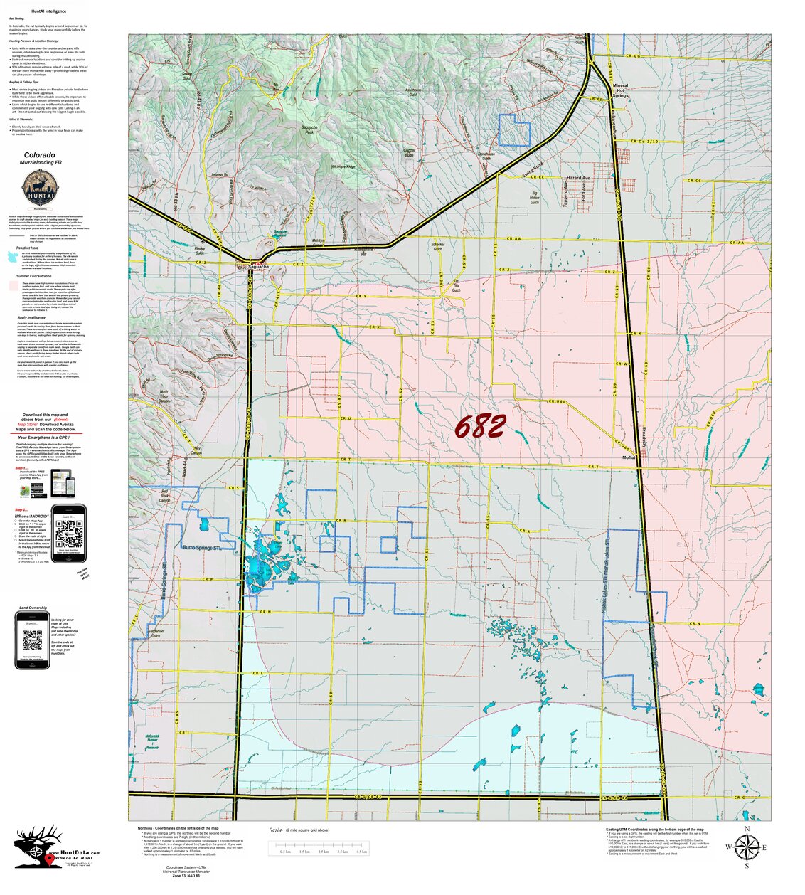 Colorado Unit 682 Muzzleloading Area Recommendations Map by HuntAI ...