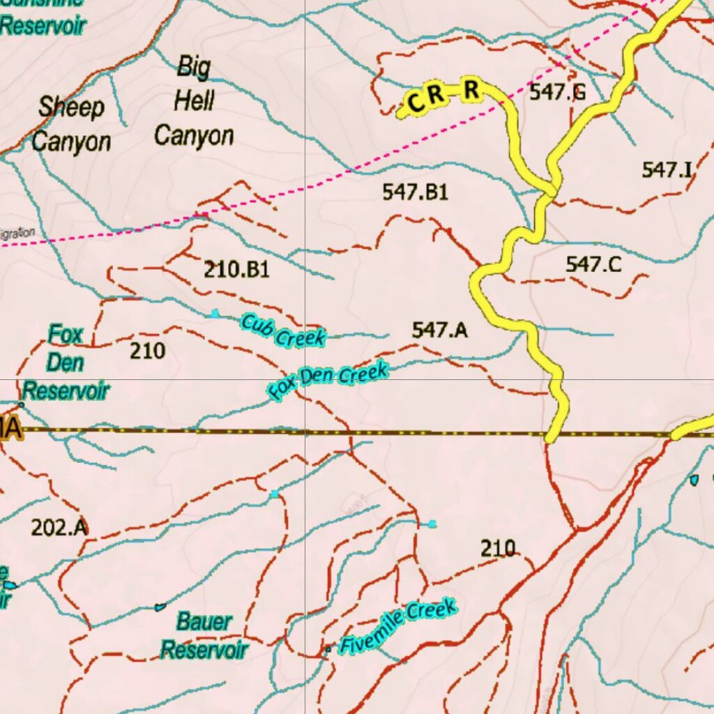 Colorado Unit 71 Recommended First Rifle Areas Map by HuntAI | Avenza Maps