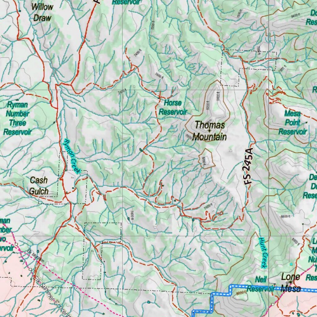 Colorado Unit 711 Recommended First Rifle Areas Map by HuntAI | Avenza Maps