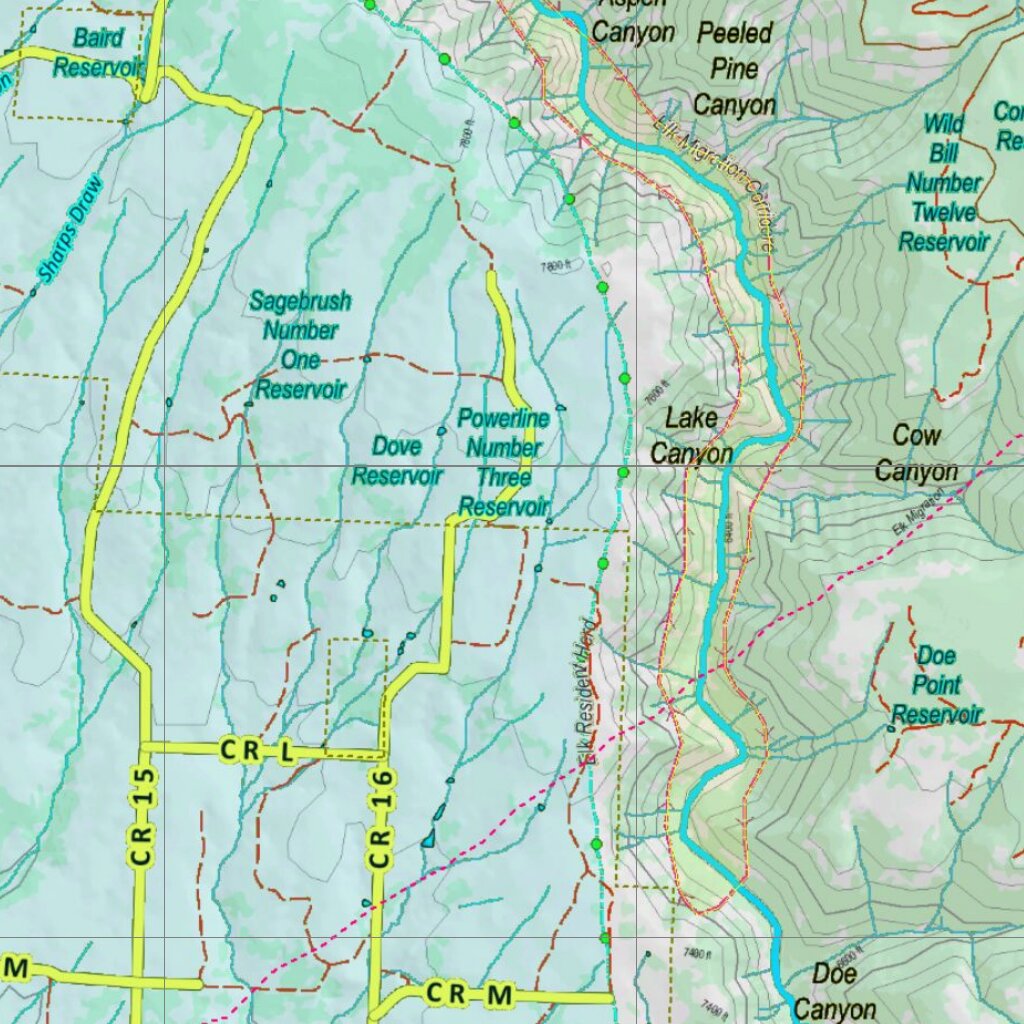 Colorado Unit 711 Second Rifle Recommendations Map by HuntAI | Avenza Maps