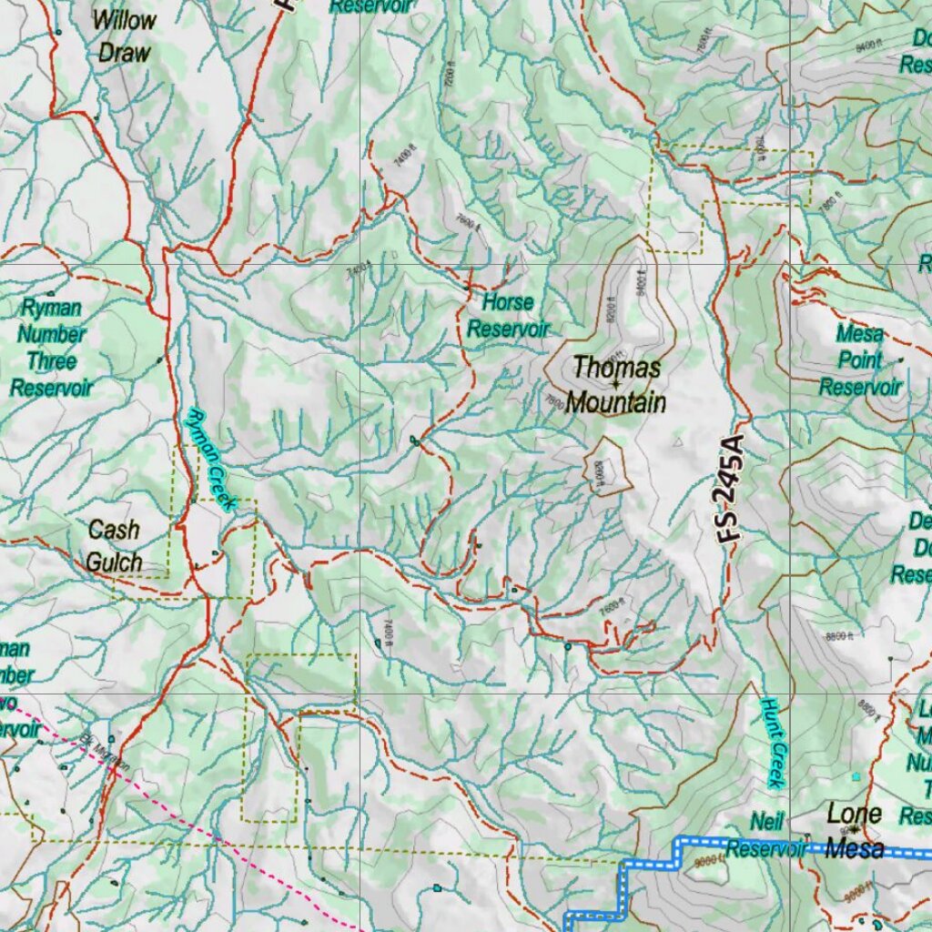 Colorado Unit 711 Second Rifle Recommendations Map by HuntAI | Avenza Maps