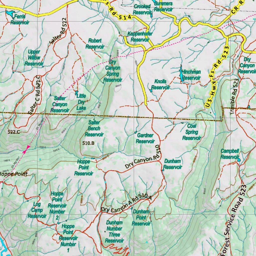 Colorado Unit 72 Recommended First Rifle Areas Map by HuntAI | Avenza Maps