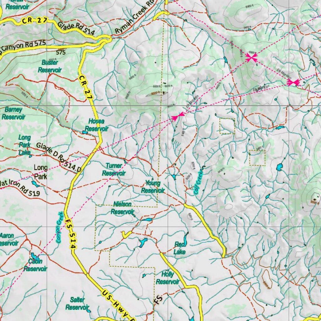 Colorado Unit 72 Second Rifle Recommendations Map by HuntAI | Avenza Maps