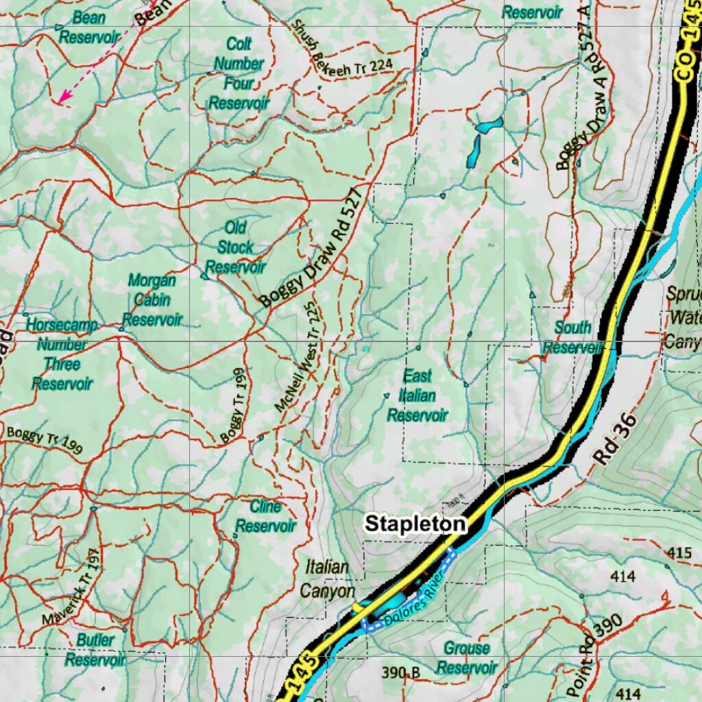 Colorado Unit 73 Recommended First Rifle Areas Map by HuntAI | Avenza Maps