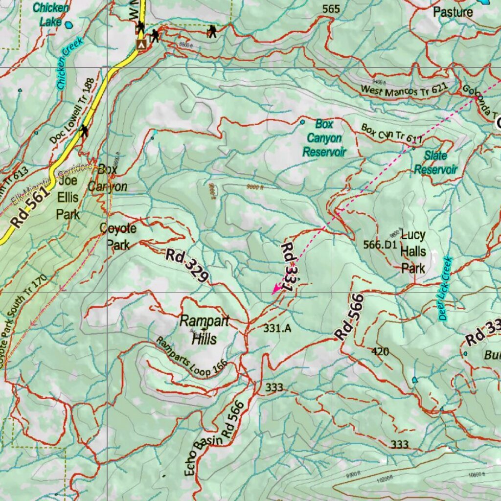 Colorado Unit 73 Second Rifle Recommendations Map by HuntAI | Avenza Maps