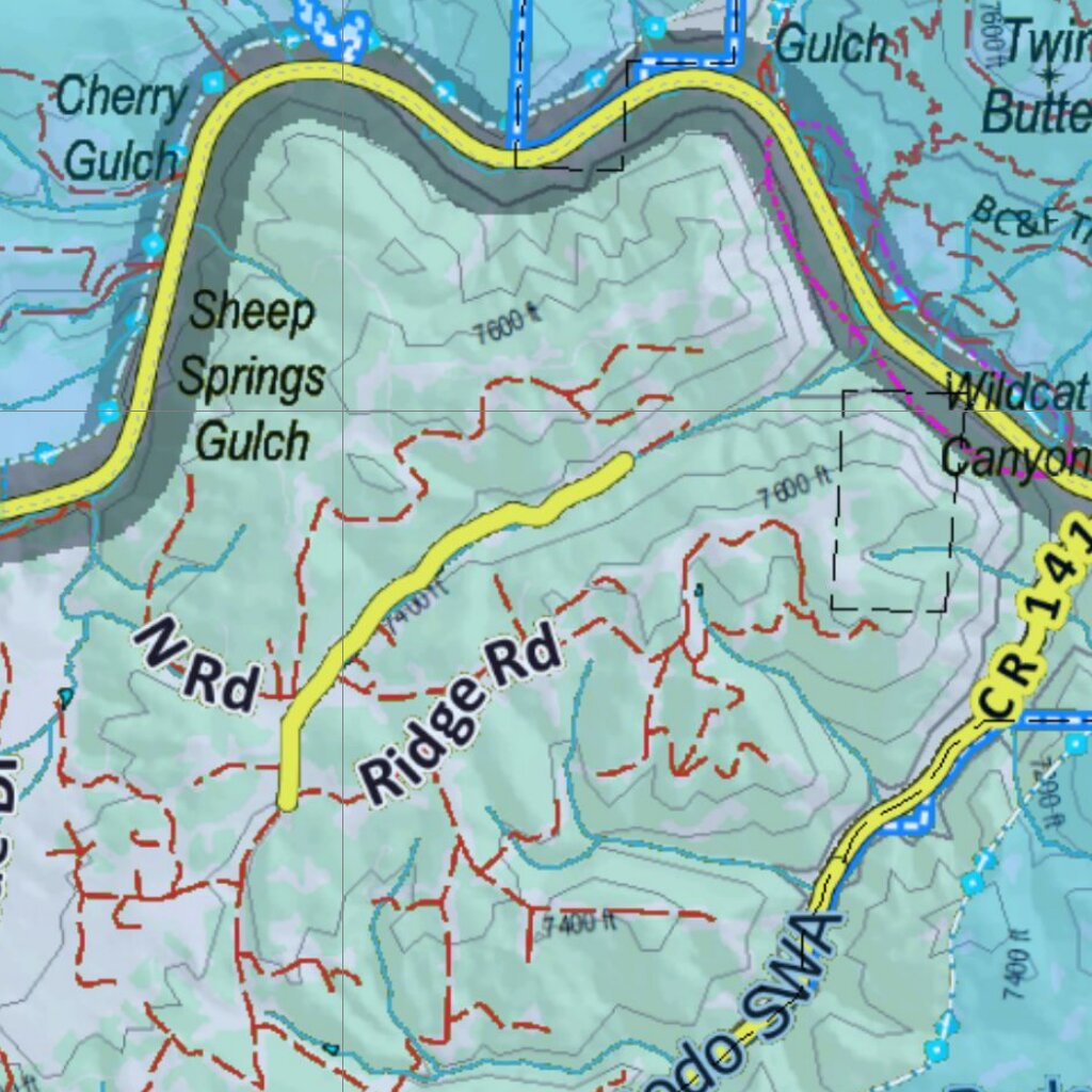 Colorado Unit 741 Recommendations for 3rd and 4th Rifle Map by HuntAI ...