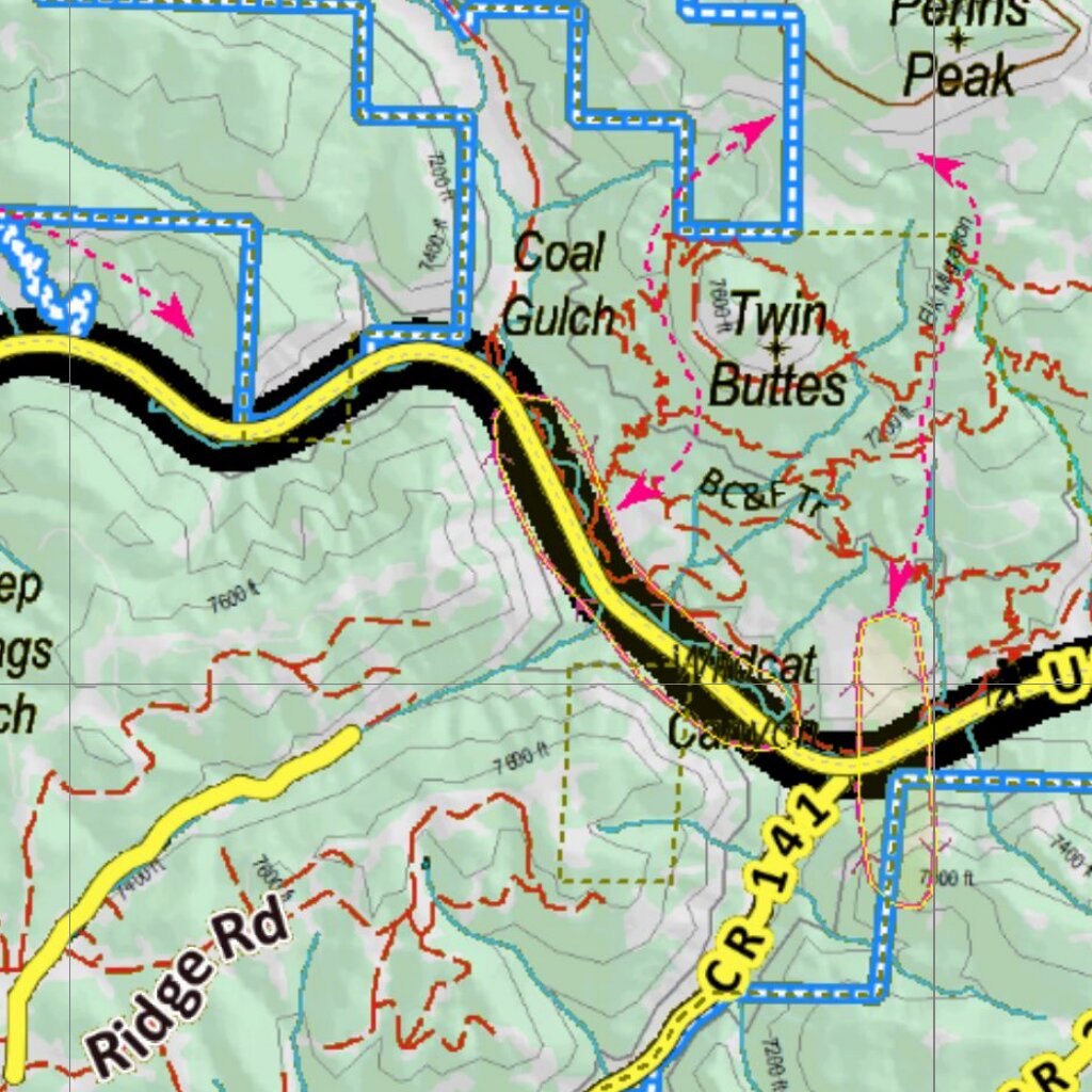 Colorado Unit 741 Second Rifle Recommendations Map by HuntAI | Avenza Maps