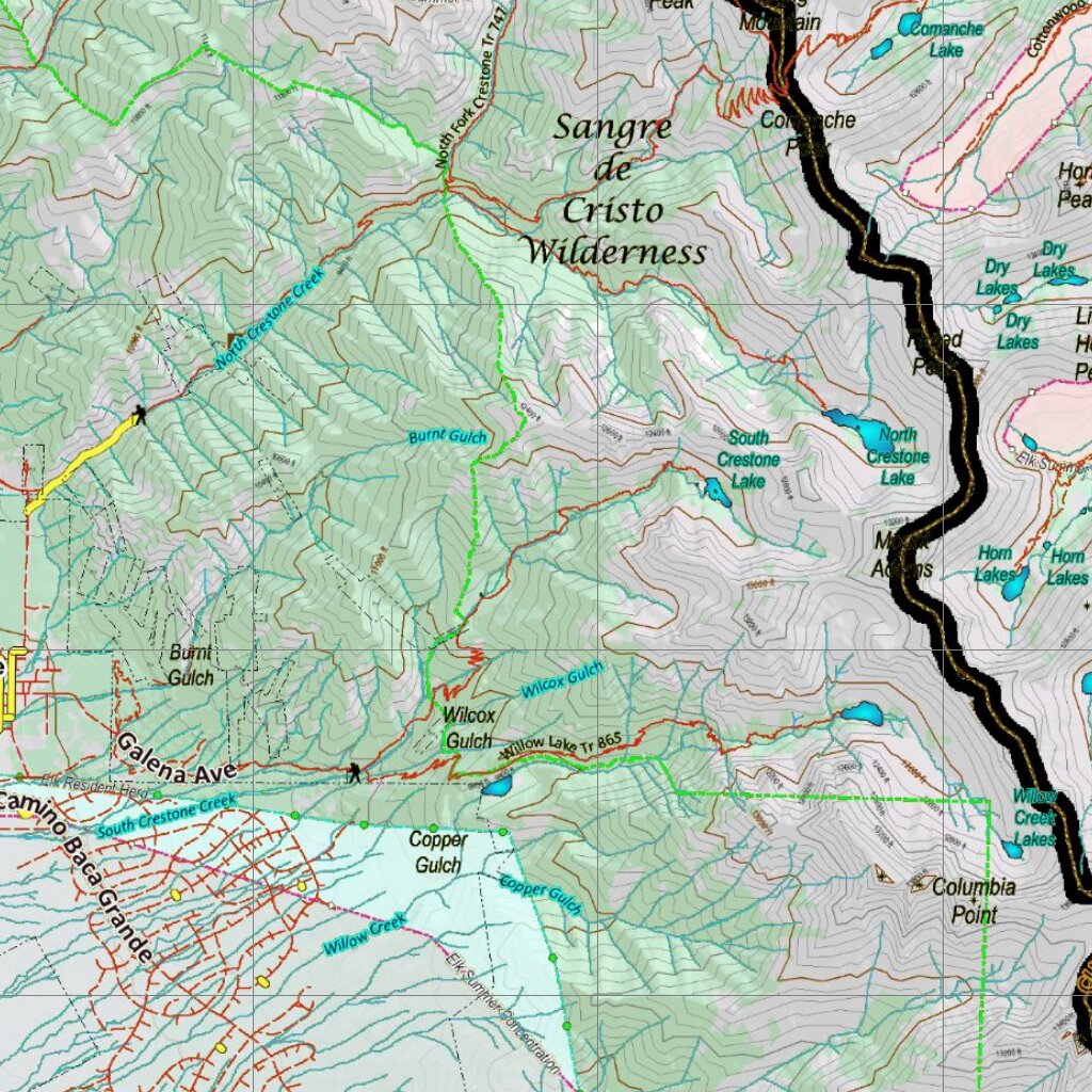 Colorado Unit 82 Recommended Archery Areas Map by HuntAI | Avenza Maps
