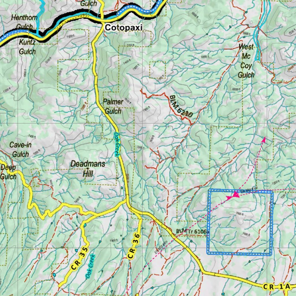Colorado Unit 86 Second Rifle Recommendations Map by HuntAI | Avenza Maps
