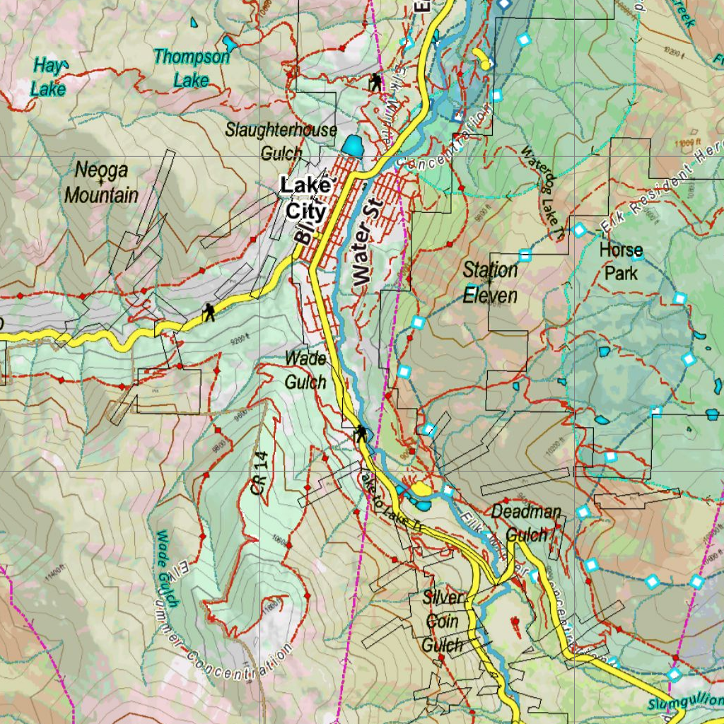 CO Unit 66 Elk Concentrations and Migration Map by HuntData LLC ...