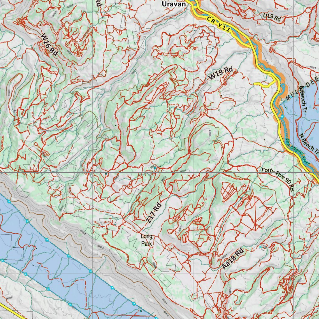 CO Unit 70 Mule Deer Concentrations Map by HuntData LLC | Avenza Maps