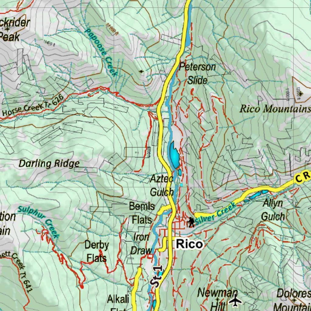 CO Unit 71 Mule Deer Concentrations Map by HuntData LLC | Avenza Maps