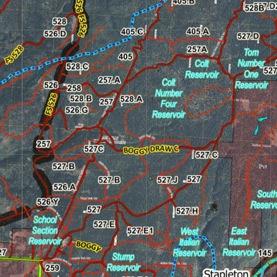 Colorado Unit 73 Turkey, Goose, and Pheasant Concentration Map by ...