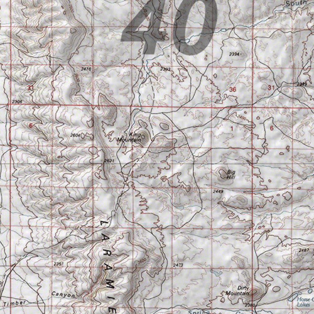 HuntData Wyoming Topo Map for Antelope Unit 40 by HuntData LLC | Avenza Maps