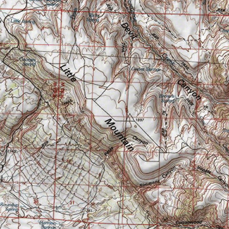 HuntData Wyoming Topo Map for Antelope Unit 79b by HuntData LLC ...