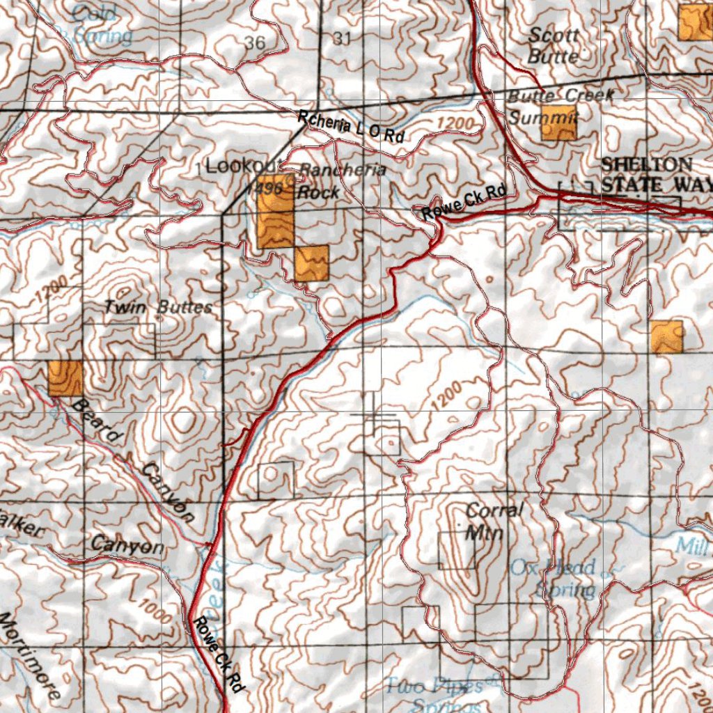 Oregon Hunting Unit 45, Fossil Land Ownership Map by HuntData LLC ...