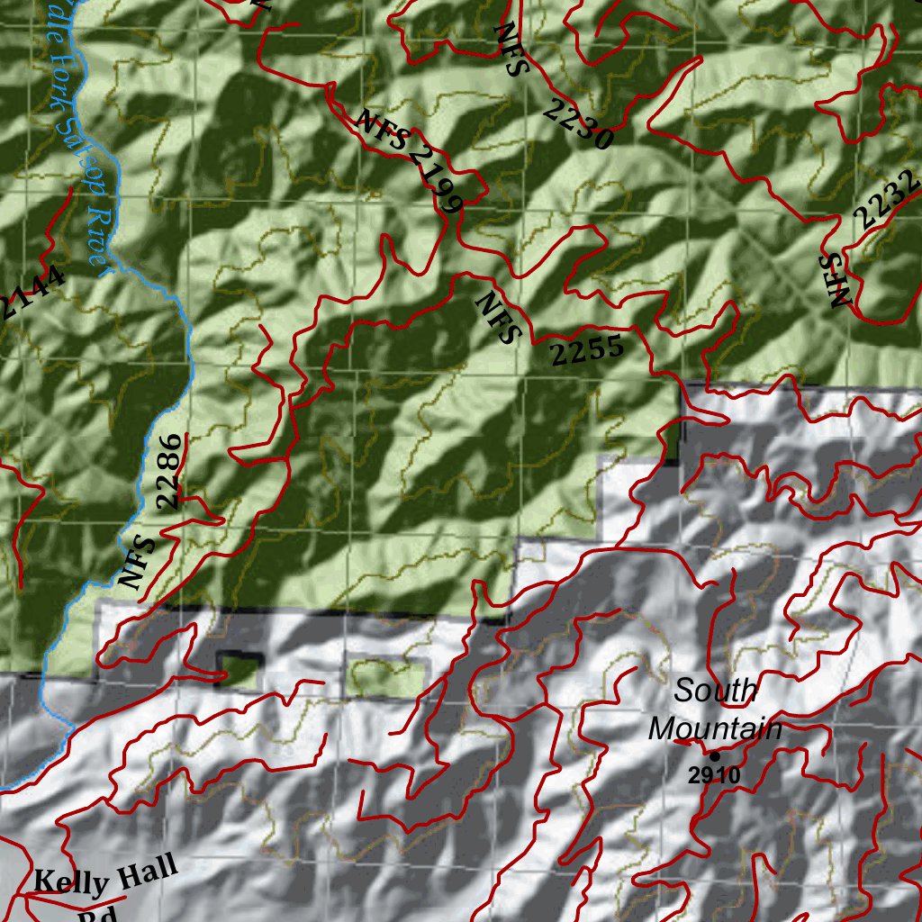 Washington Hunting Unit(s) 633 Landownership Map by HuntData LLC ...