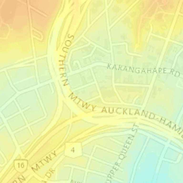 Auckland CBD Elevation Map by IC Geosolution | Avenza Maps