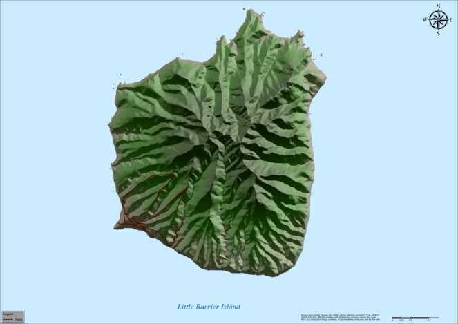 Little Barrier Island Map by IC Geosolution | Avenza Maps