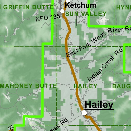 Controlled Hunt Areas - Moose - Hunt Area 44 Map by Idaho Department of ...