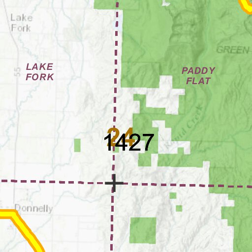 General Season Hunt Areas - Bear - Portion of Unit 24 Map by Idaho ...