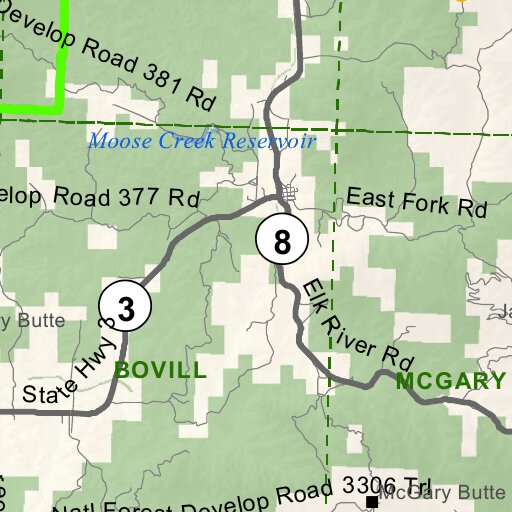 General Season Hunt Areas - Deer - Unit 8A Map by Idaho Department of ...